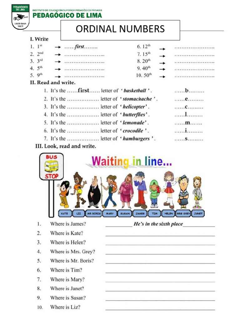 CLASS 2 - 3 Numbers and The Alphabet | PDF