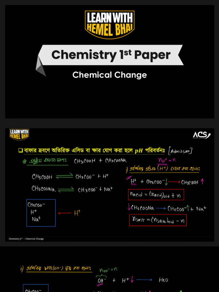 Lec-26 Chemical Change | PDF
