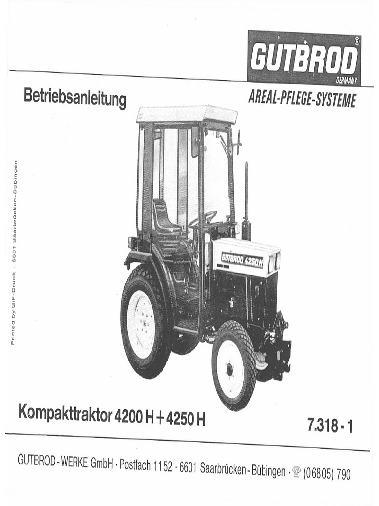 Manual Gutbrod 4200 - 4250 | PDF