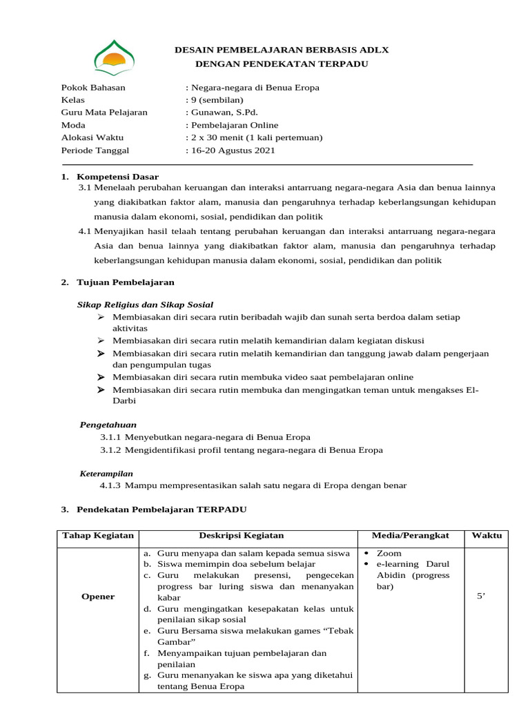 Gunawan-Membuat Desain Pembelajaran ADLX Dengan Pendekatan TERPADU ...