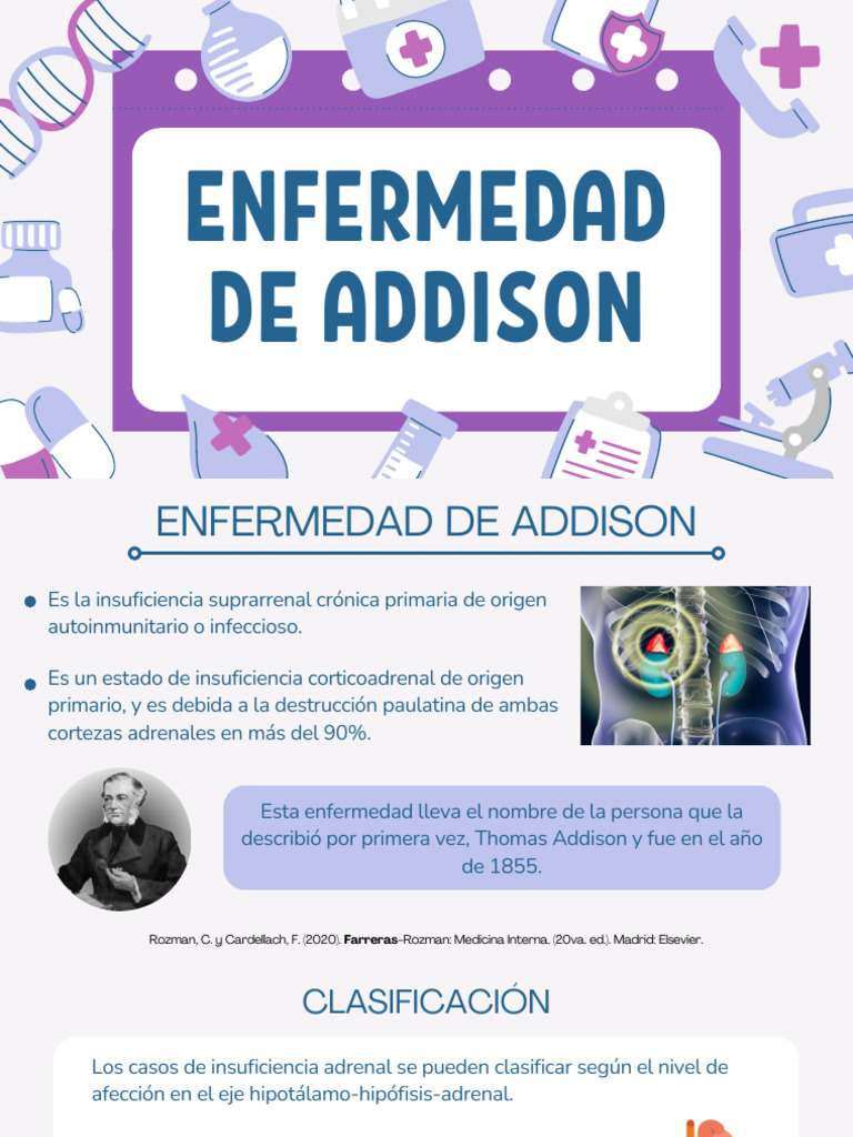 15-Enfermedad de Addison | PDF | Hormona adrenocorticotrópica | Glándula suprarrenal
