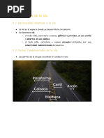 Definición de acera, calzada y berma | PDF | Peatonal | La carretera