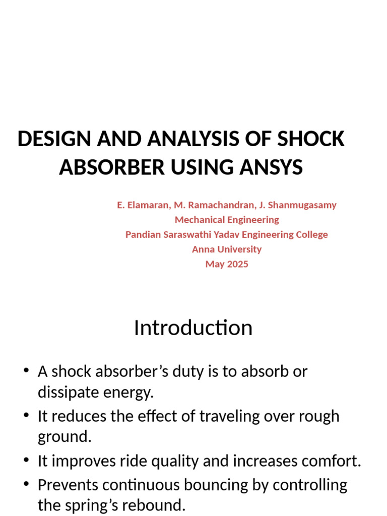 Shock Absorber Design for Buildings | PDF | Structural Analysis ...