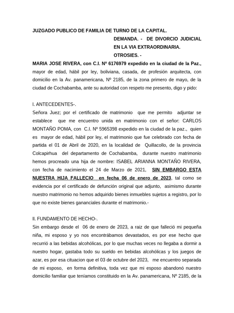 Divorcio Judicial | PDF | Divorcio | Instituciones sociales