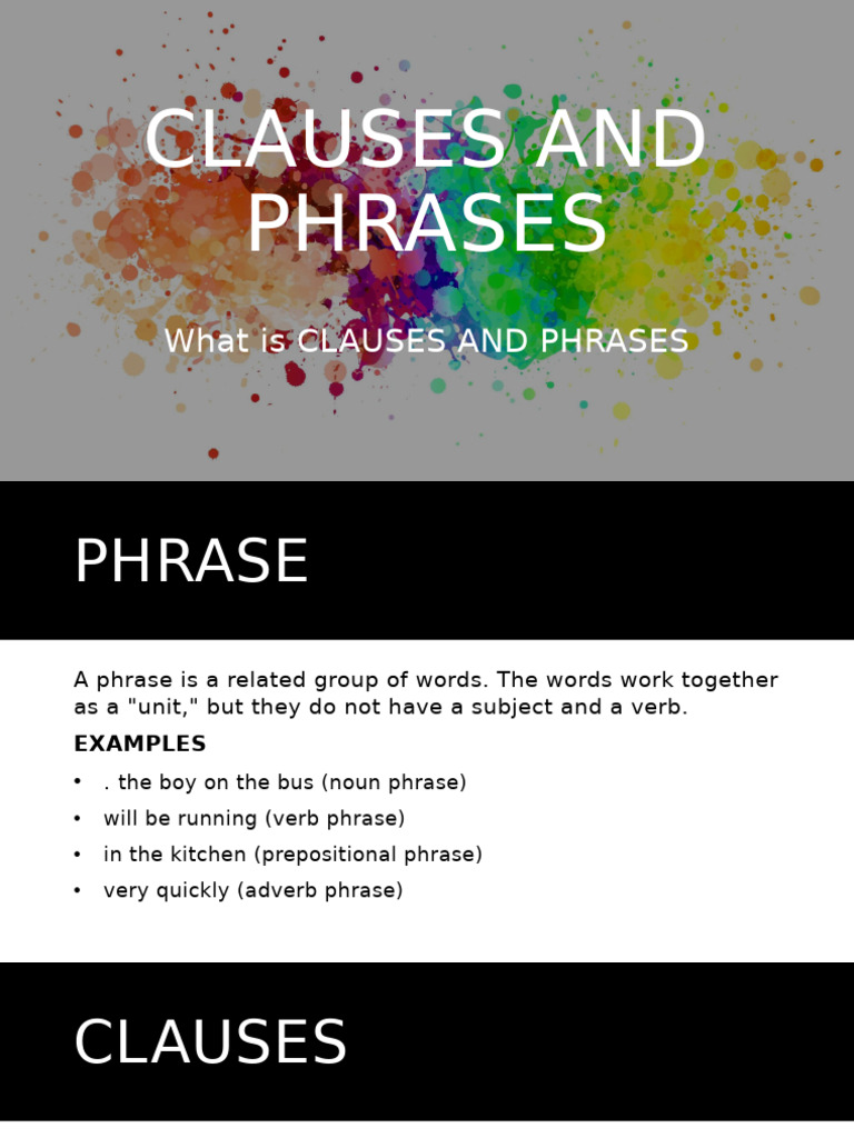 Unit 2 Slides | PDF | Phrase | Verb