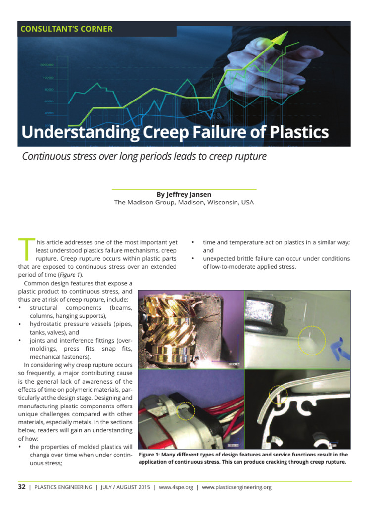 Creep Article Jansen Plastics Eng | PDF | Viscoelasticity | Deformation ...