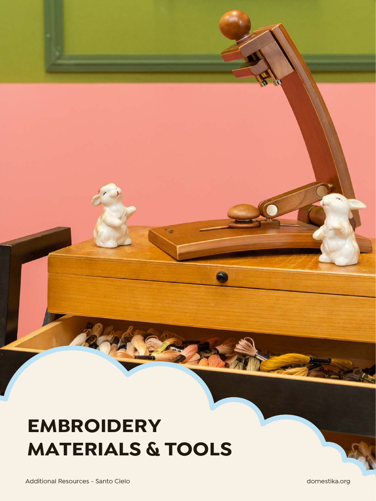 Essential Embroidery Tools Guide | PDF | Embroidery | Yarn
