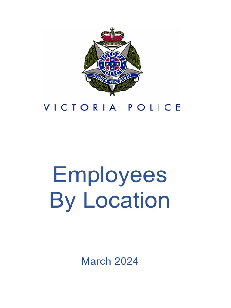 Victoria Police Staffing Overview 2024 | PDF | Crime & Violence ...