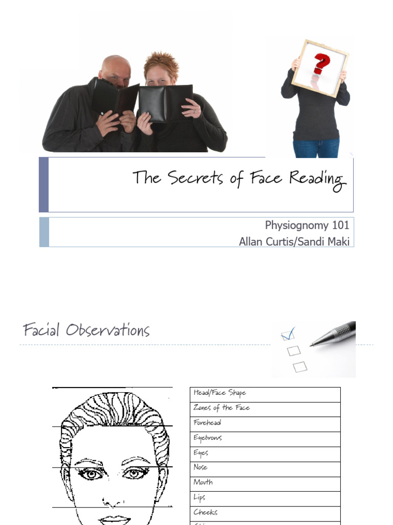 FaceReading Presentation Booklet 6.2016 1 | PDF | Face | Physiognomy