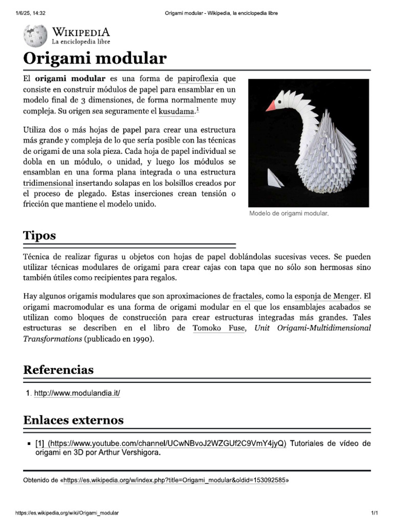 Origami Modular | PDF