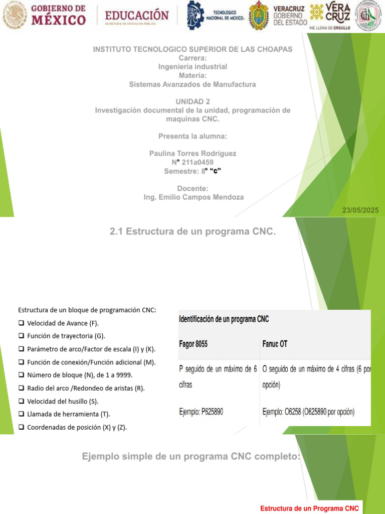 U2-Programacion de Maquinas CNC - Investigacion Documental-De-PaulinaTorresRodriguez | PDF ...