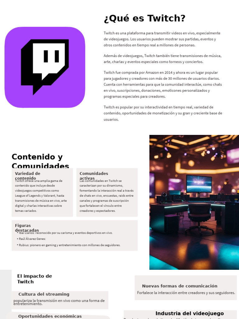 Que Es Twitch | PDF | Entretenimiento