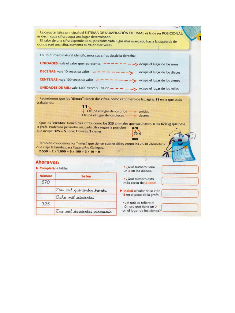 Actividades Mate 4to | PDF