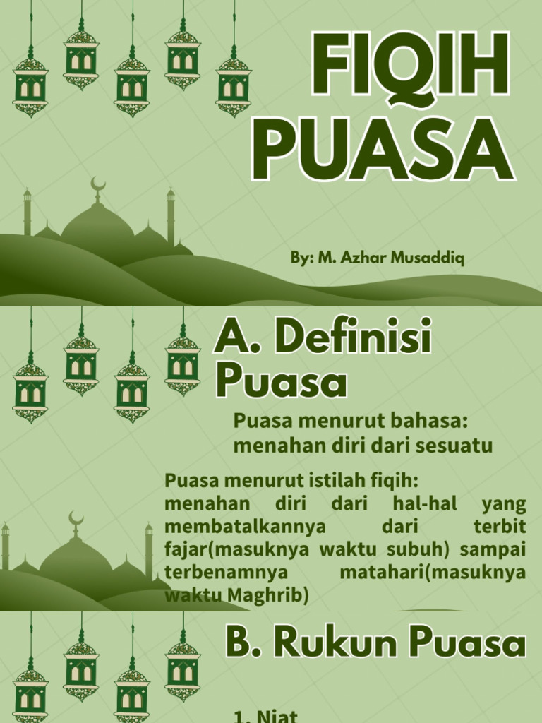 Fiqih Puasa | PDF
