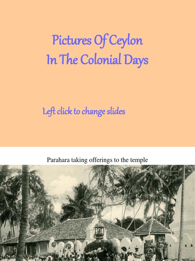 Colonial Ceylon Photo Collection | PDF | Social Science | Religion ...