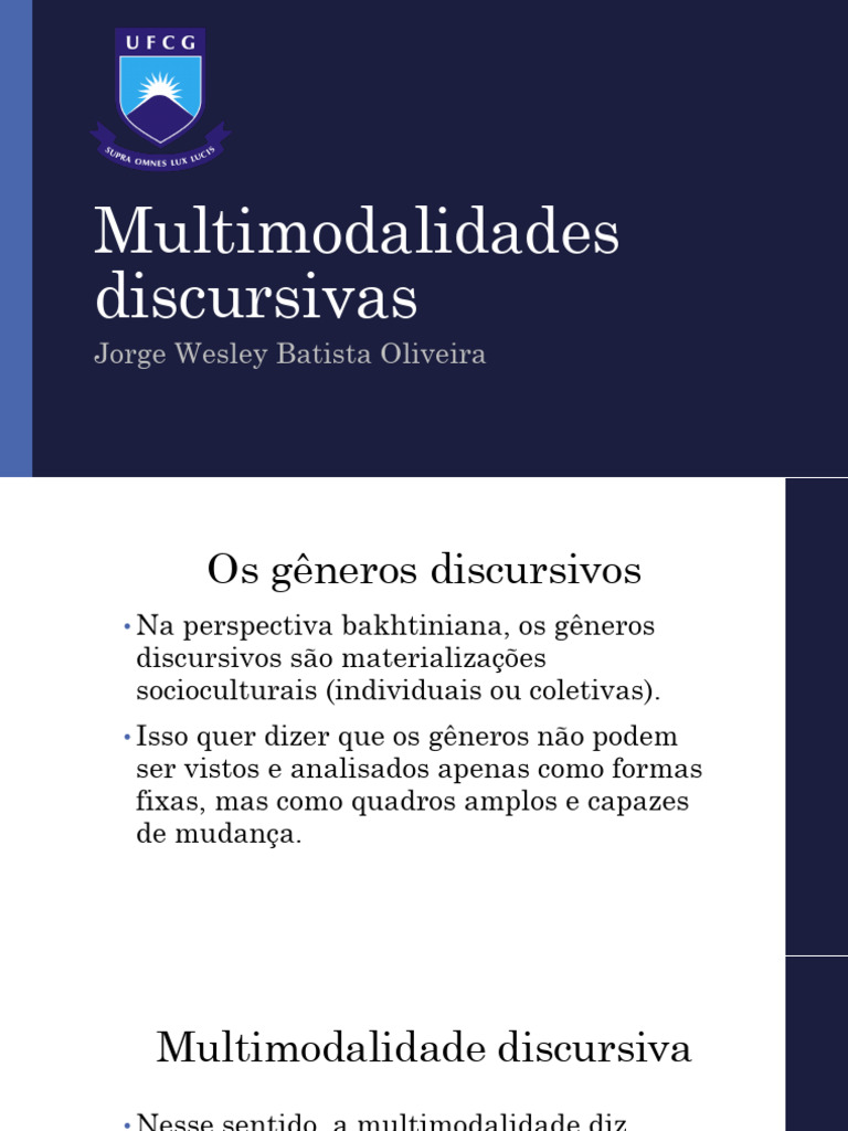 Microaula - LPG2 - Multimodalidade Discursiva | PDF