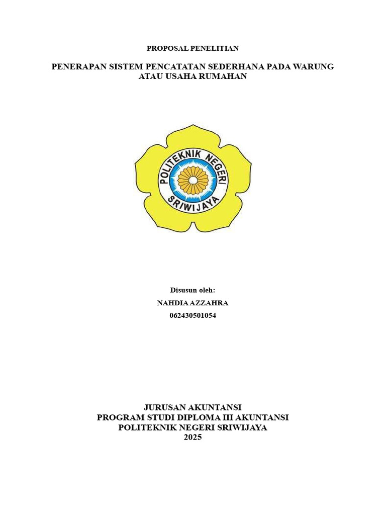 Proposal B.indo Nahdia Azzahra | PDF