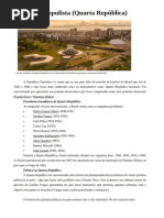 Resumo Mapa Mental Quarta República 1945 A 1964 | PDF | Brasil | República