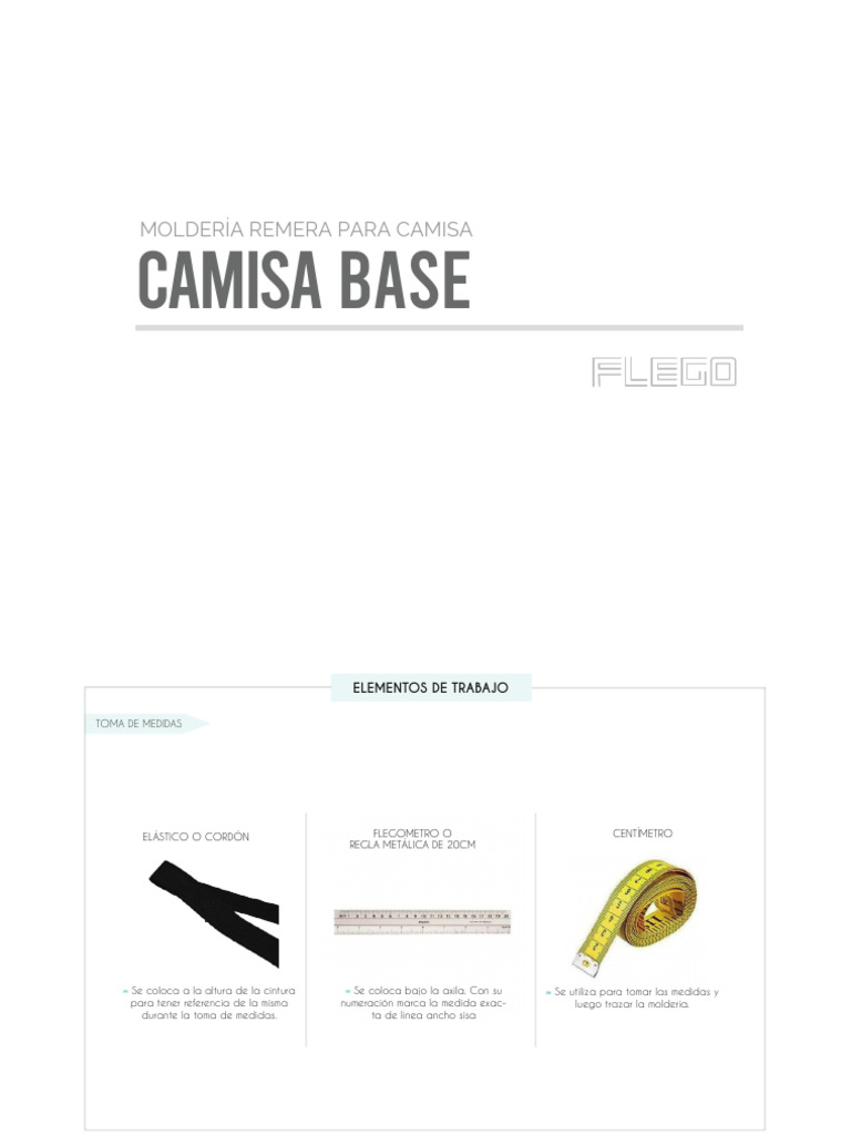 Clase 10 - Moldería Remera Base para Camisa | PDF