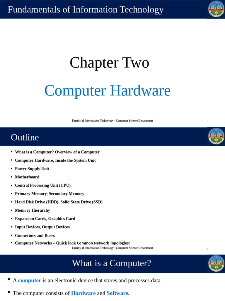Chapter 2 Computer Hardware | PDF | Computer Data Storage | Random Access Memory