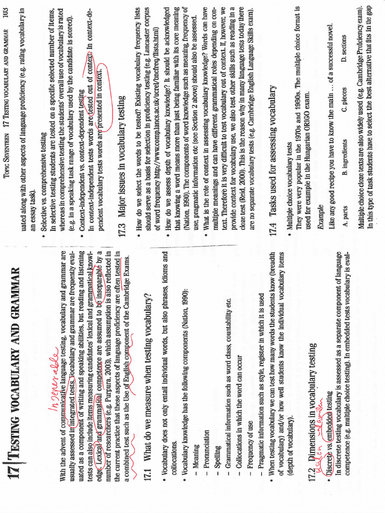 Testing Voc and GR | PDF