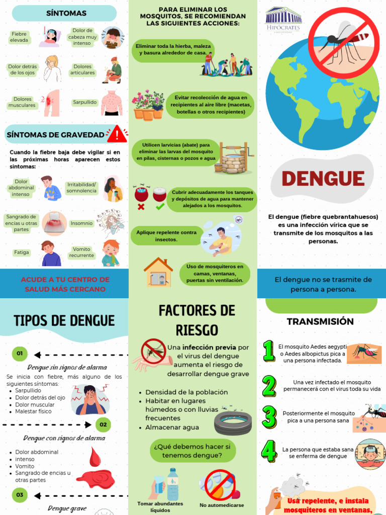 Tríptico Dengue | PDF | Enfermedades y trastornos | Especialidades Medicas