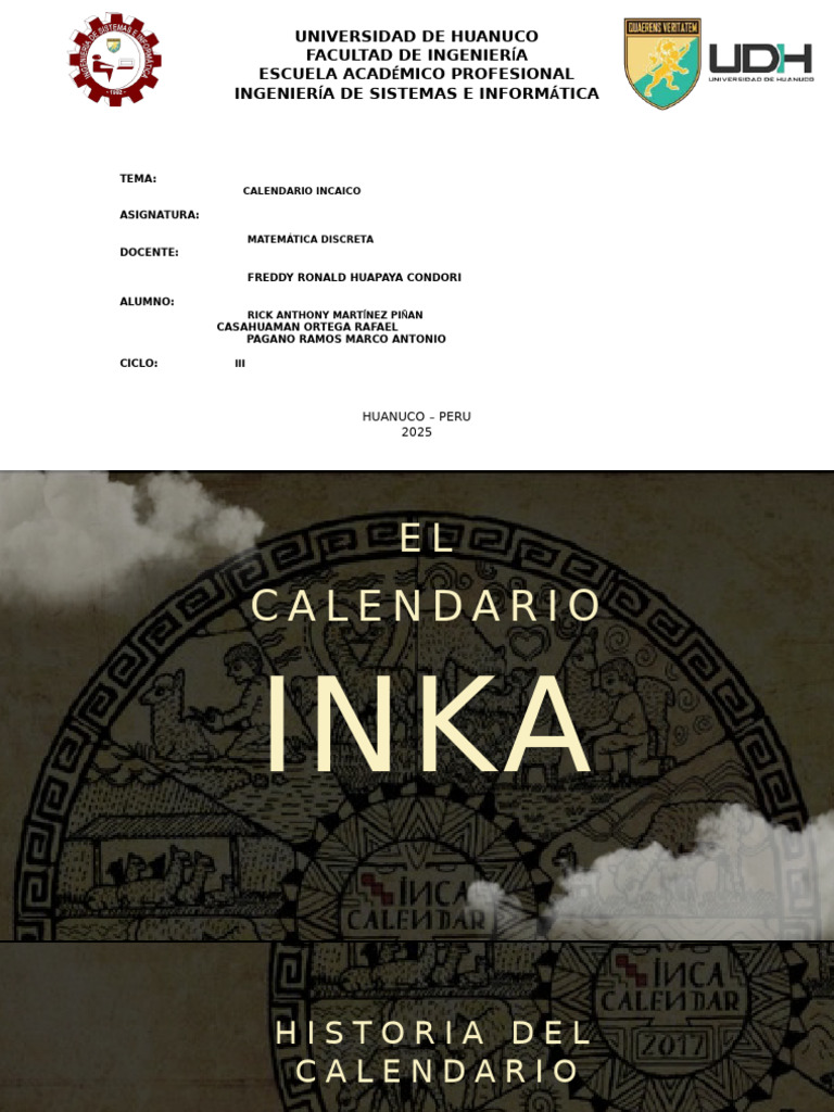 Calendario Inka2 | PDF | Imperio Inca | Calendario
