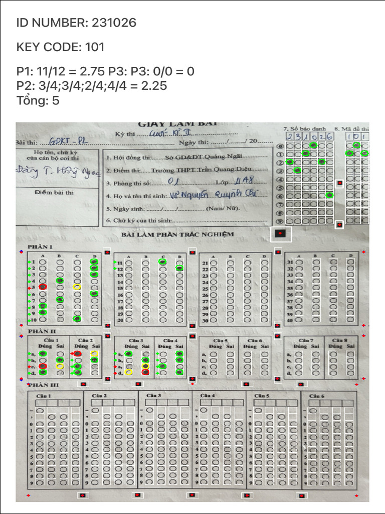 Bai cham_Cuối kì 2 - GDKTPL 11 (Copy)_22-5-2025 | PDF