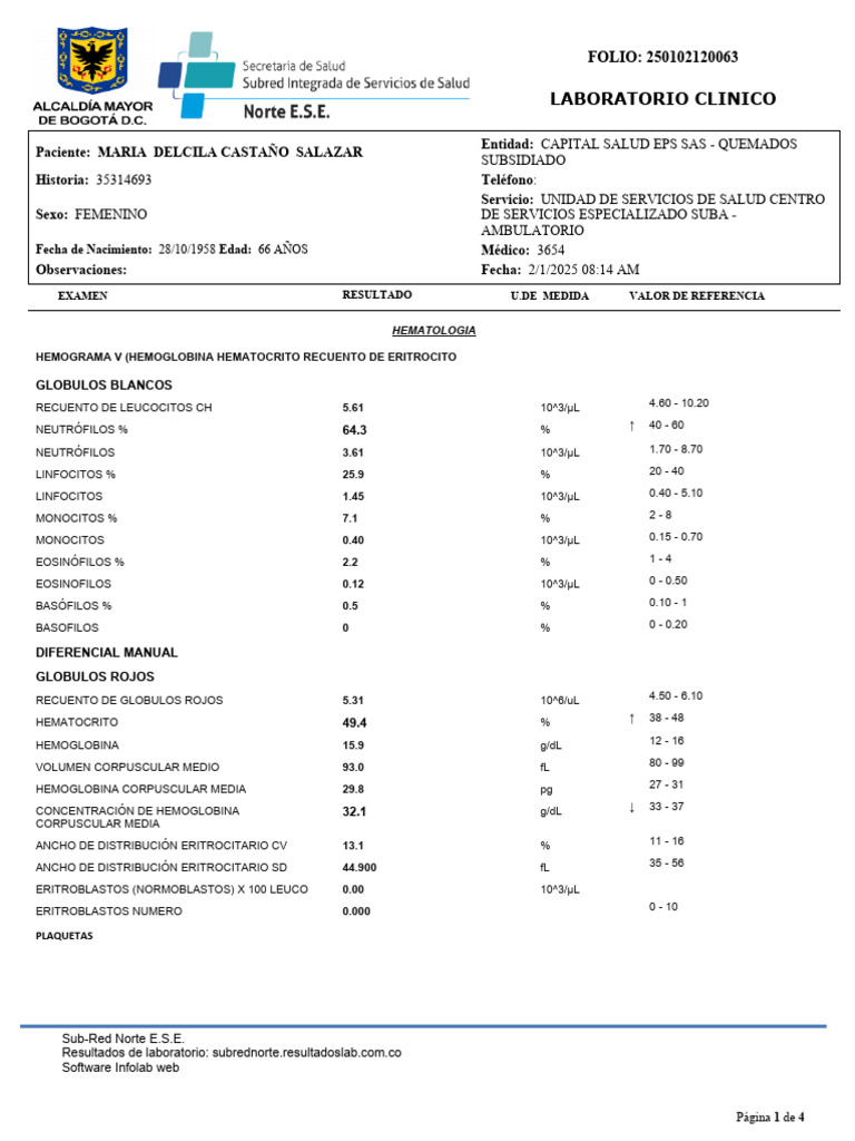 Maria 2 | PDF | Hematología | Patologia clinica