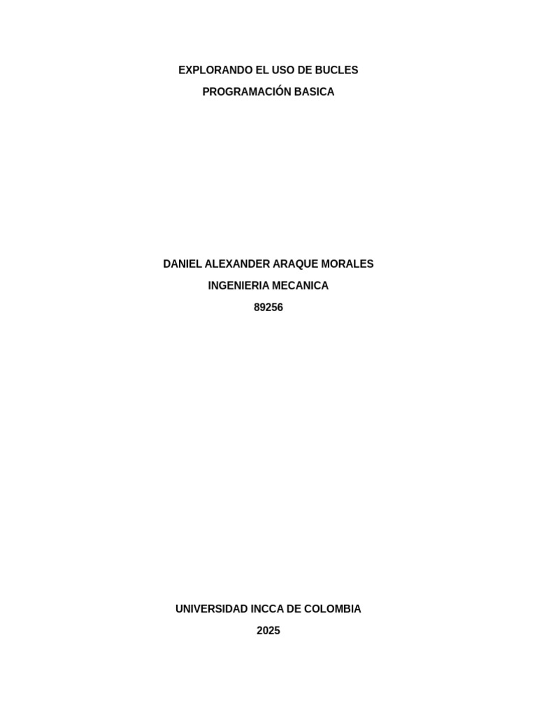 Explorando El Uso de Bucles | PDF