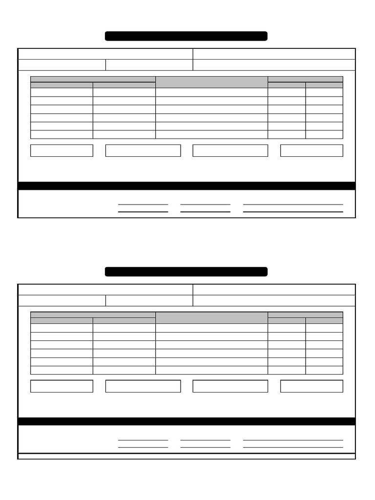 Official Business Form Template | PDF