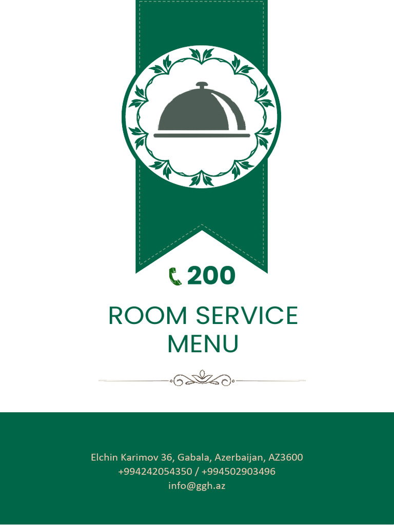 Room Service Food | PDF