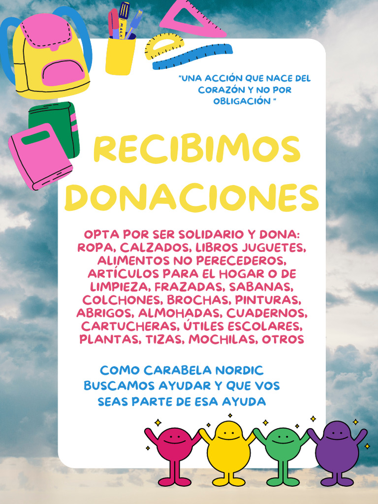 Afiches de Donaciones Nor Dik | PDF