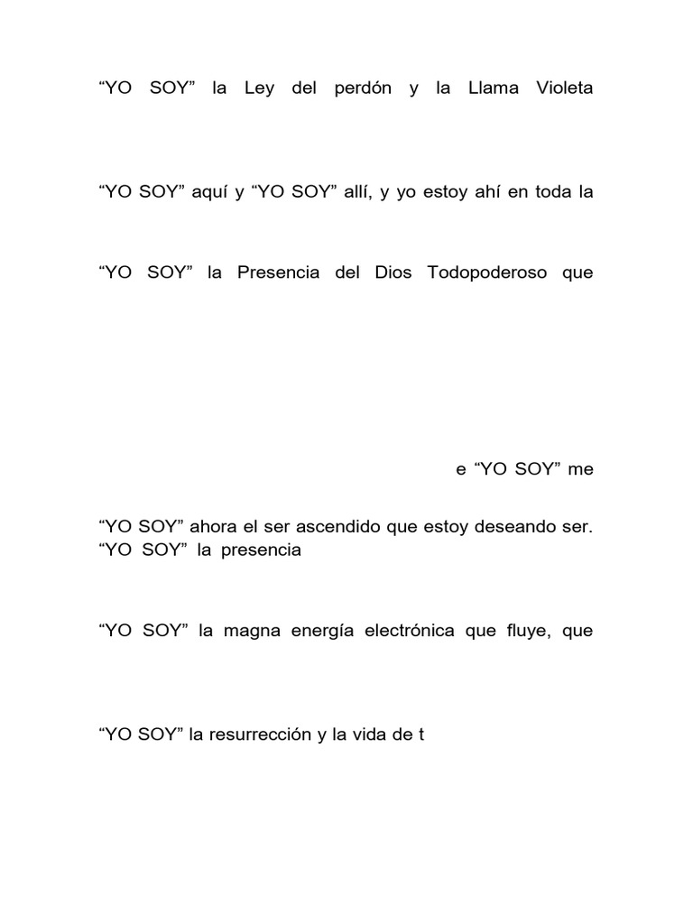 Yo Soy | PDF