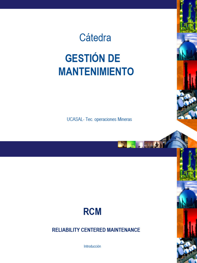 1-Introducción Al RCM Tec. OMI | PDF | Ingeniería de confiabilidad ...