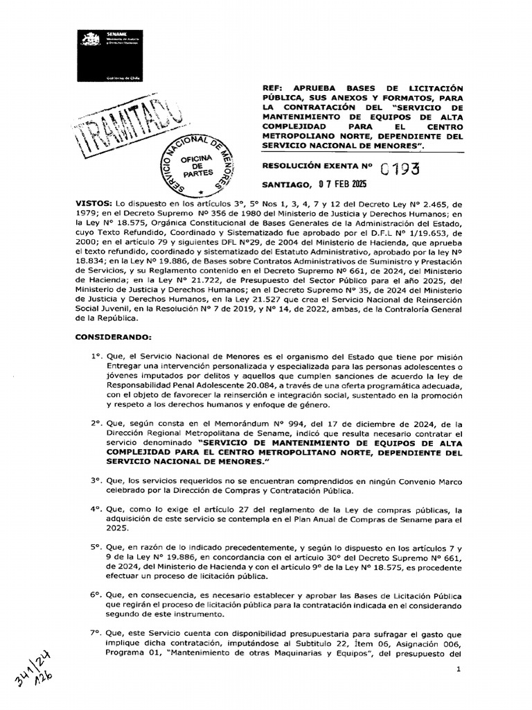 Res. 0193 Dejur 2025 | PDF