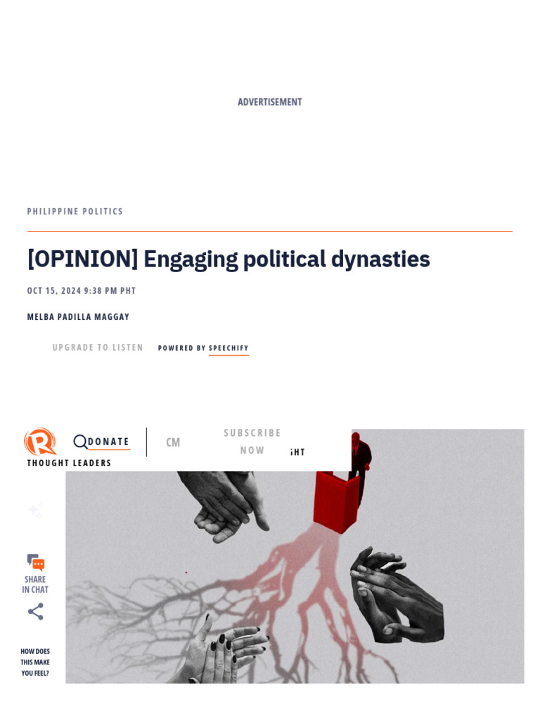 Engaging Political Dynasties | PDF | Liberal Arts Education | Political ...