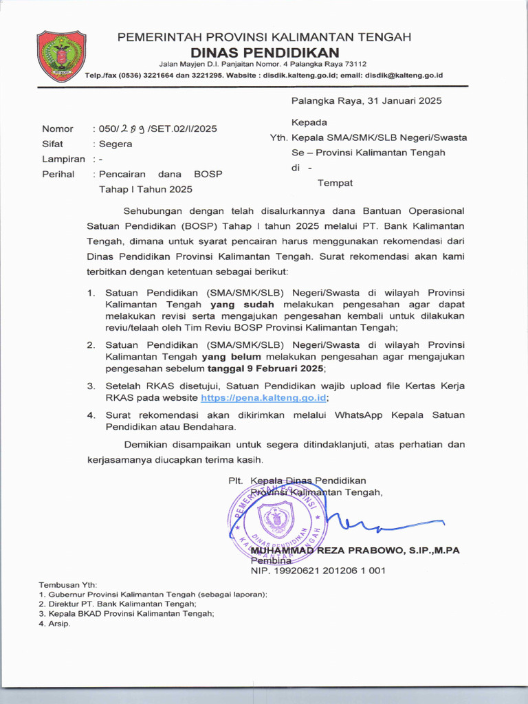 Manajemen Bos Satuan Pendidikan Jenjang Menengah Dan Khusus Tahun 2025 ...