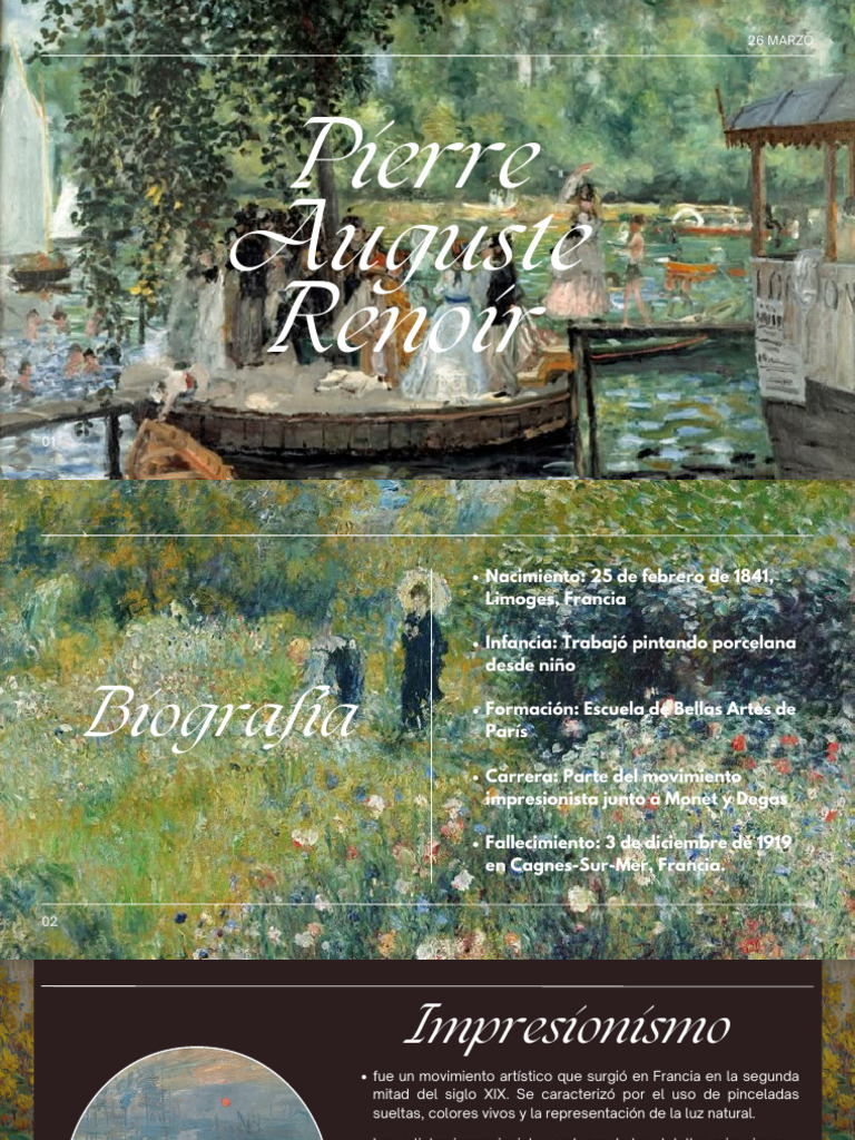 Impresionismo Pierre Auguste Renoir | PDF | Impresionismo | Pierre Auguste Renoir