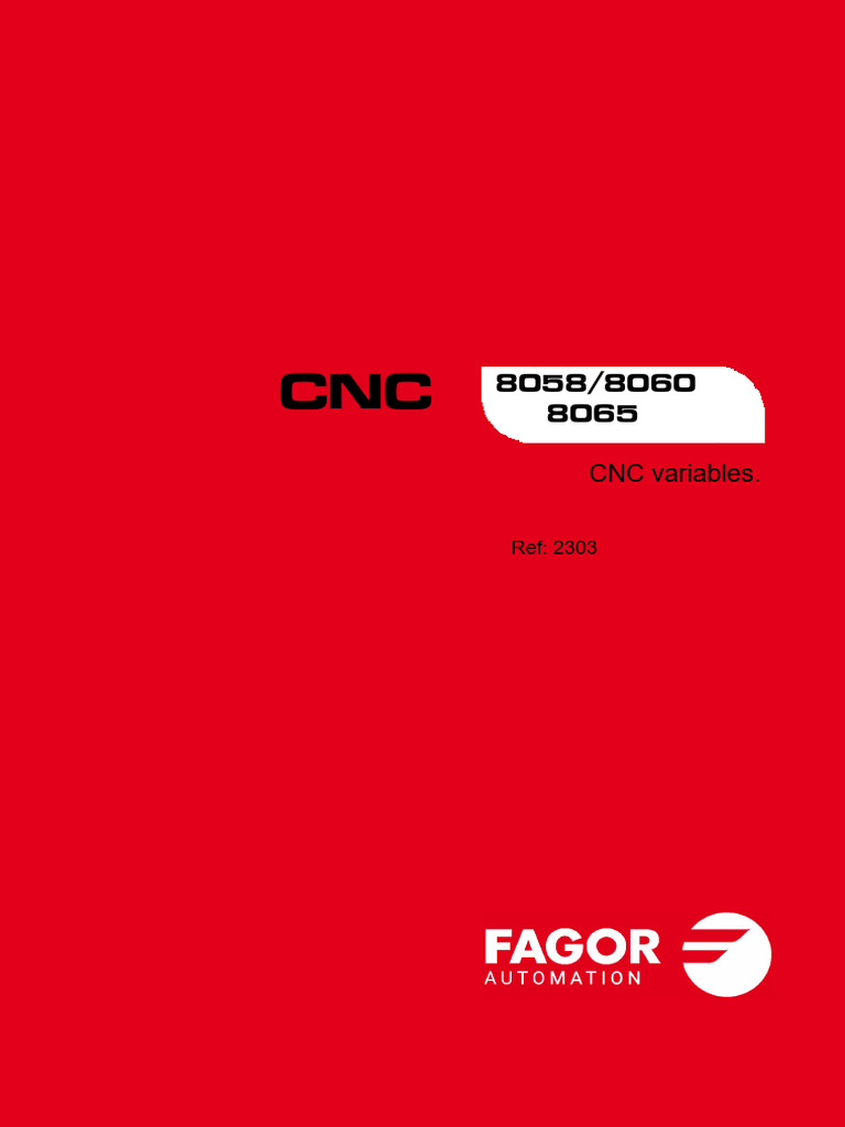 CNC 8058 - 8060 - 8065 CNC Variables | PDF | Numerical Control | Feedback