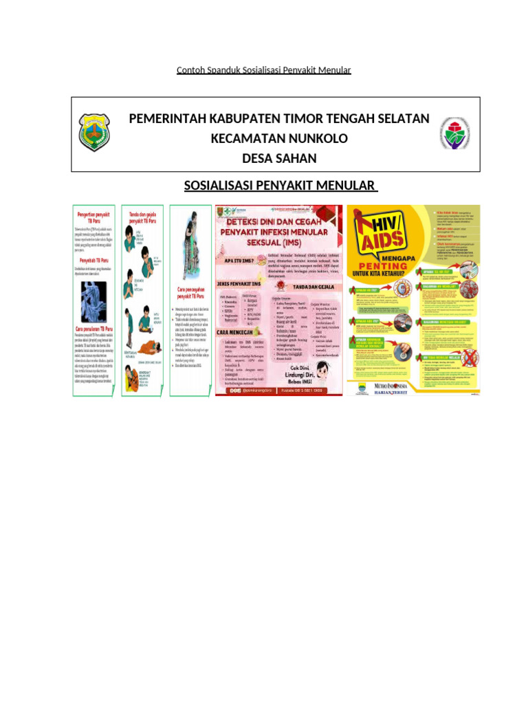 Contoh Spanduk Penyakit Menular | PDF