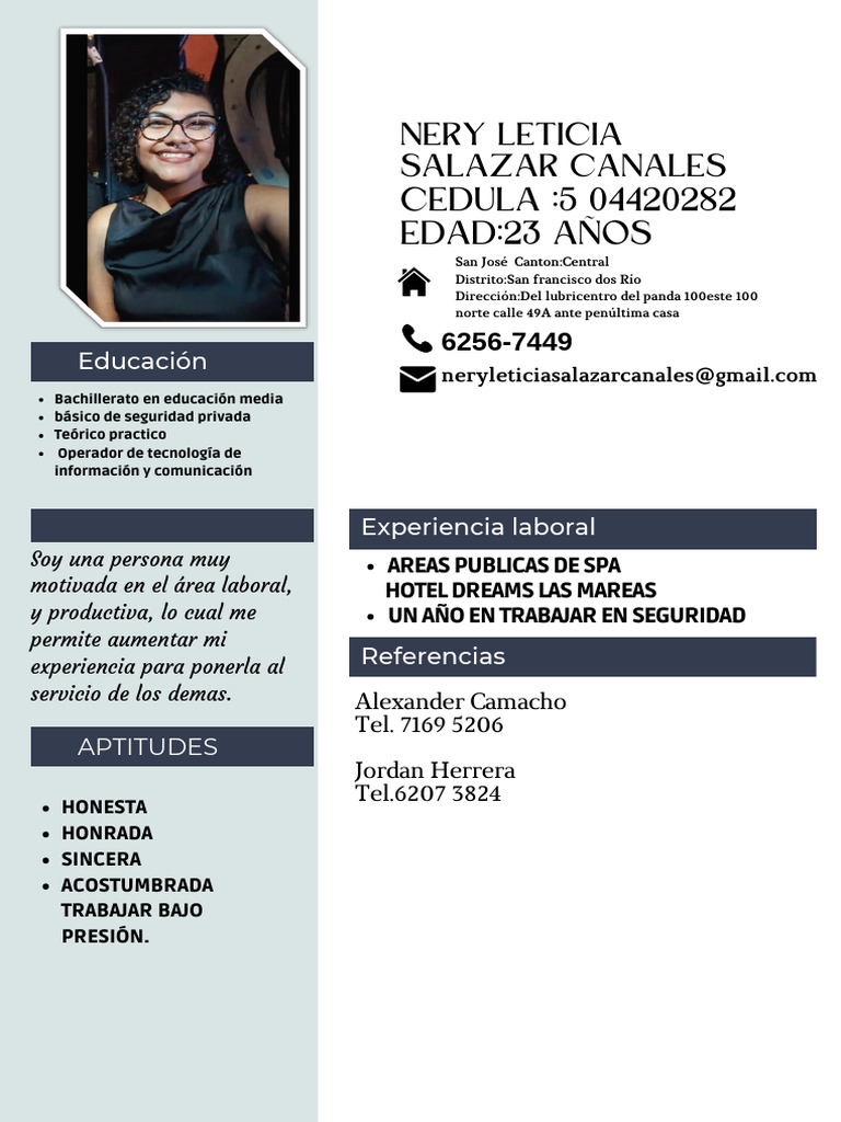 CV - Nery Leticia | PDF