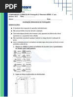 Avaliação 1º Ano: Ciências, Geografia e História | PDF