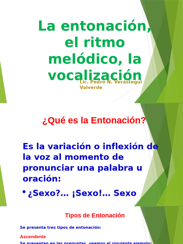 Entonación, Ritmo y Vocalización | PDF | Ritmo | Lingüística