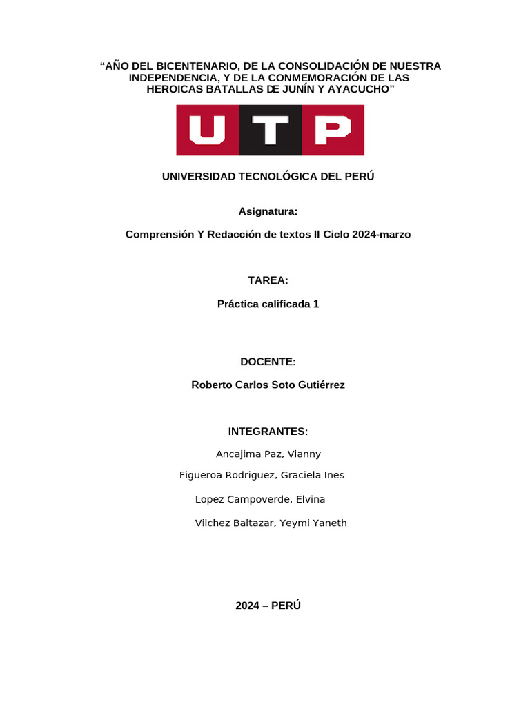 Tarea Práctica Calificada 1 (PC1) | PDF | Servicio al Cliente | Business