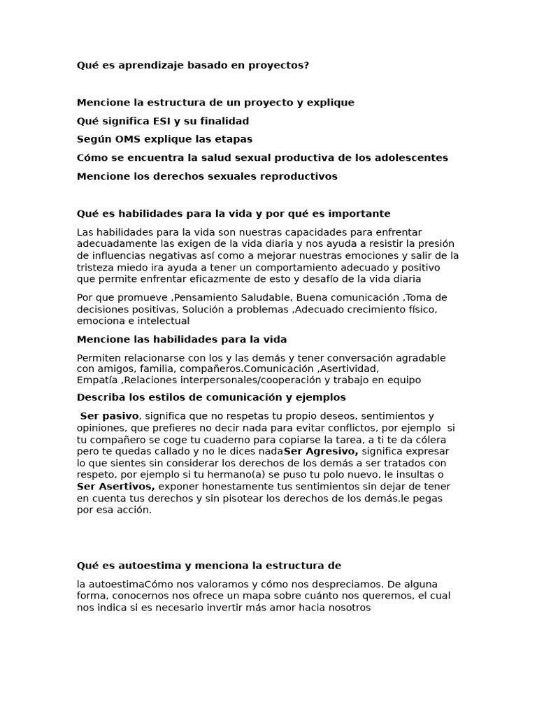 Qué Es Aprendizaje Basado en Proyectos | PDF