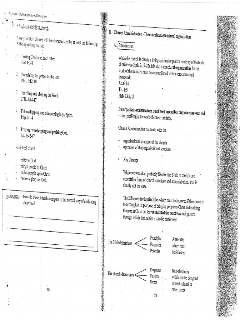 Church Administration | PDF