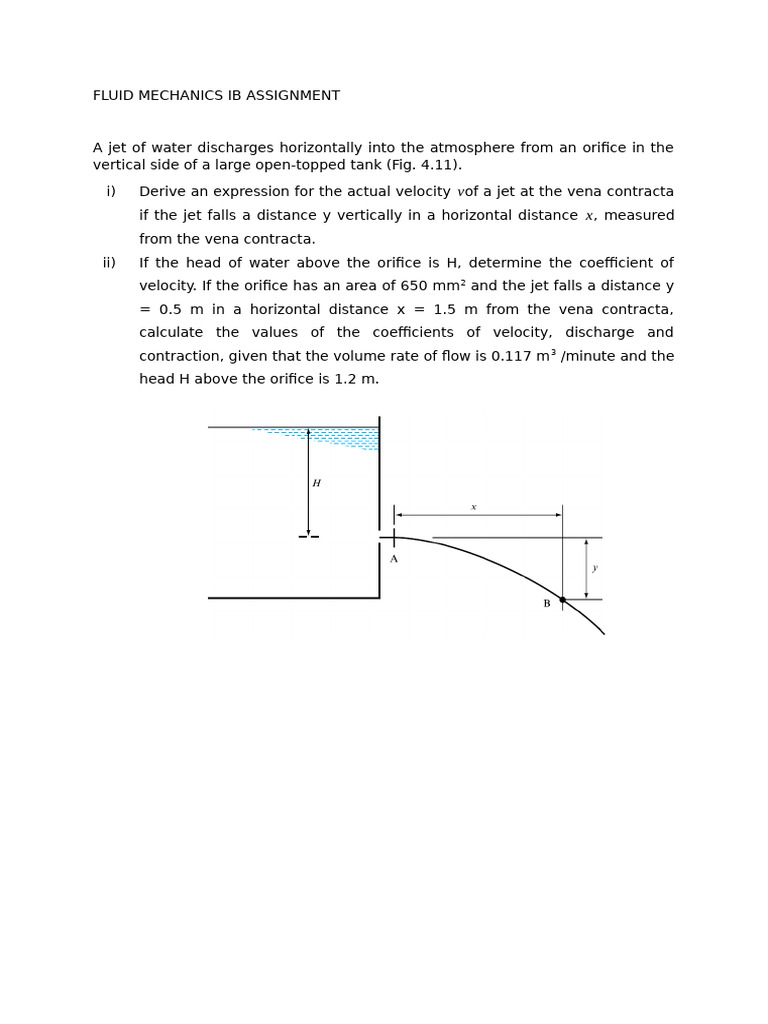 Fluid Mechanic Assignment Sample | PDF