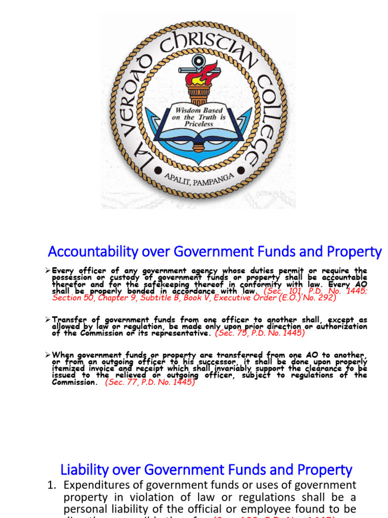 Government Funds Accountability Guidelines | PDF | Going Concern | Taxes