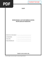 Contoh Format KAK | PDF
